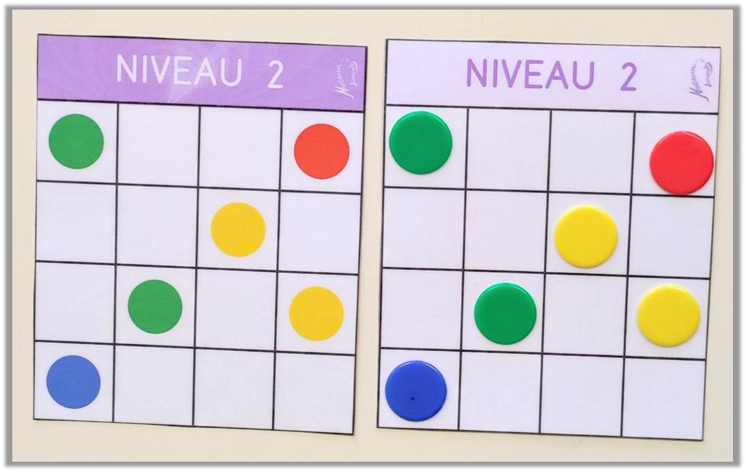 Repérage, déplacement et reproduction sur quadrillage – Maîtresse Lunicole