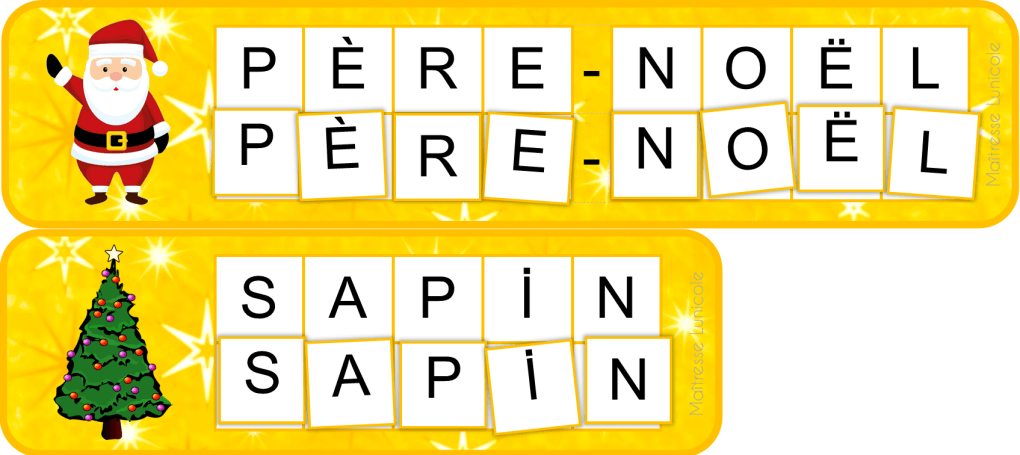 Noël – cycle 1 – Maîtresse Lunicole
