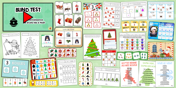 Noël – cycle 1 (nouveautés 2025 !) – Maîtresse Lunicole