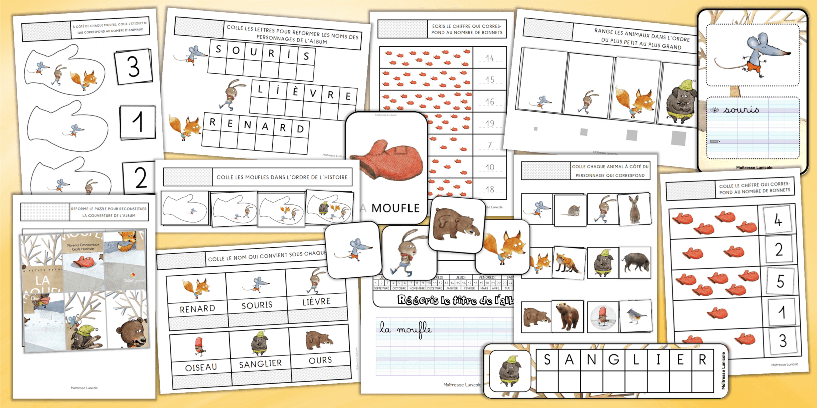 Exploitation d’album – La moufle – Maîtresse Lunicole