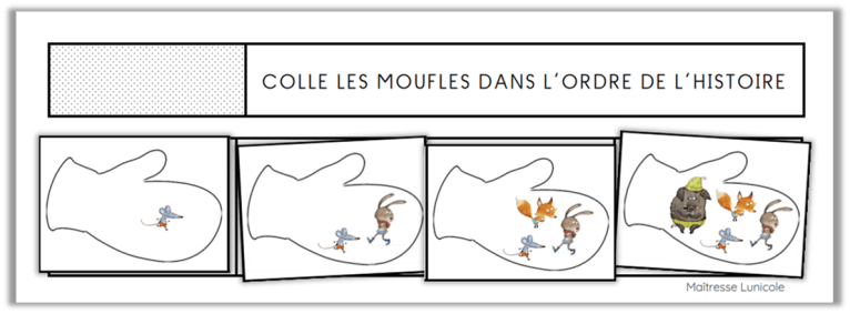 Exploitation d’album – La moufle (nouveautés 2025 !) – Maîtresse Lunicole