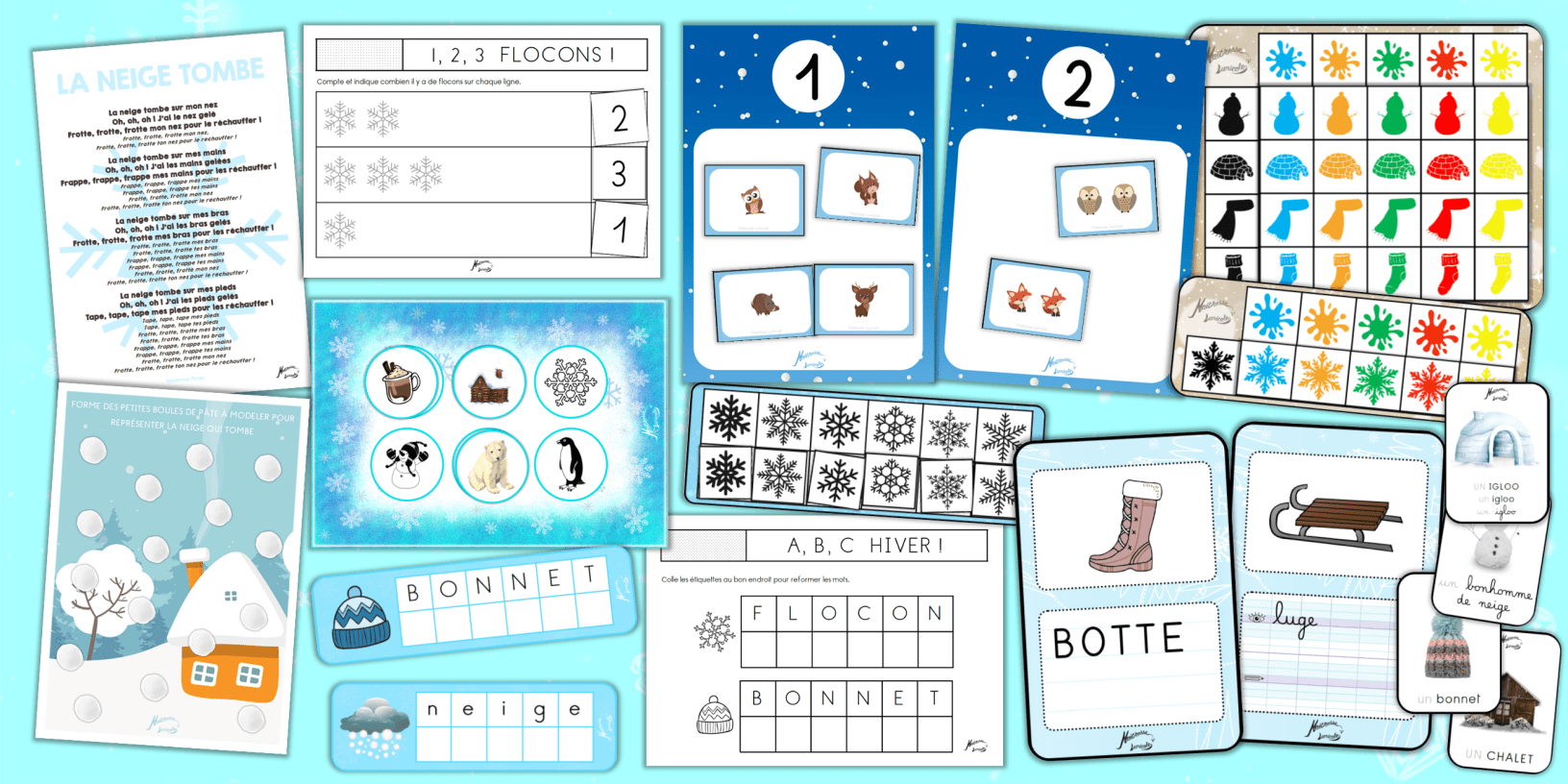 L’hiver – cycle 1 – Maîtresse Lunicole