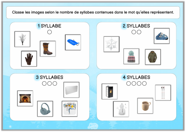 L’hiver – cycle 1 (nouveautés 2026 !) – Maîtresse Lunicole