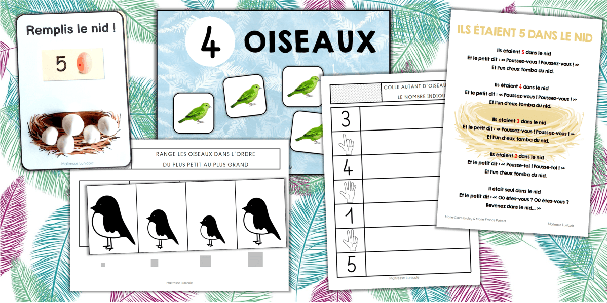 Les oiseaux – cycle 1 – Maîtresse Lunicole