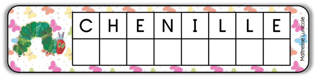 Exploitation d’album – La chenille qui fait des trous – Maîtresse Lunicole