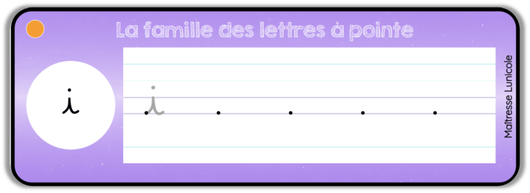 Supports d’écriture de lettres – Maîtresse Lunicole
