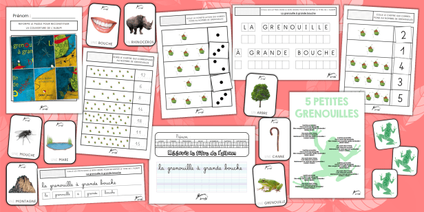 Exploitation d’album – La grenouille à grande bouche – Maîtresse Lunicole