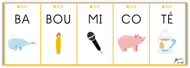 Syllabes – cycle 1 – Maîtresse Lunicole