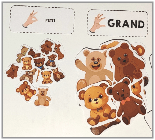 Exploitation d’album – Les trois ours – Maîtresse Lunicole