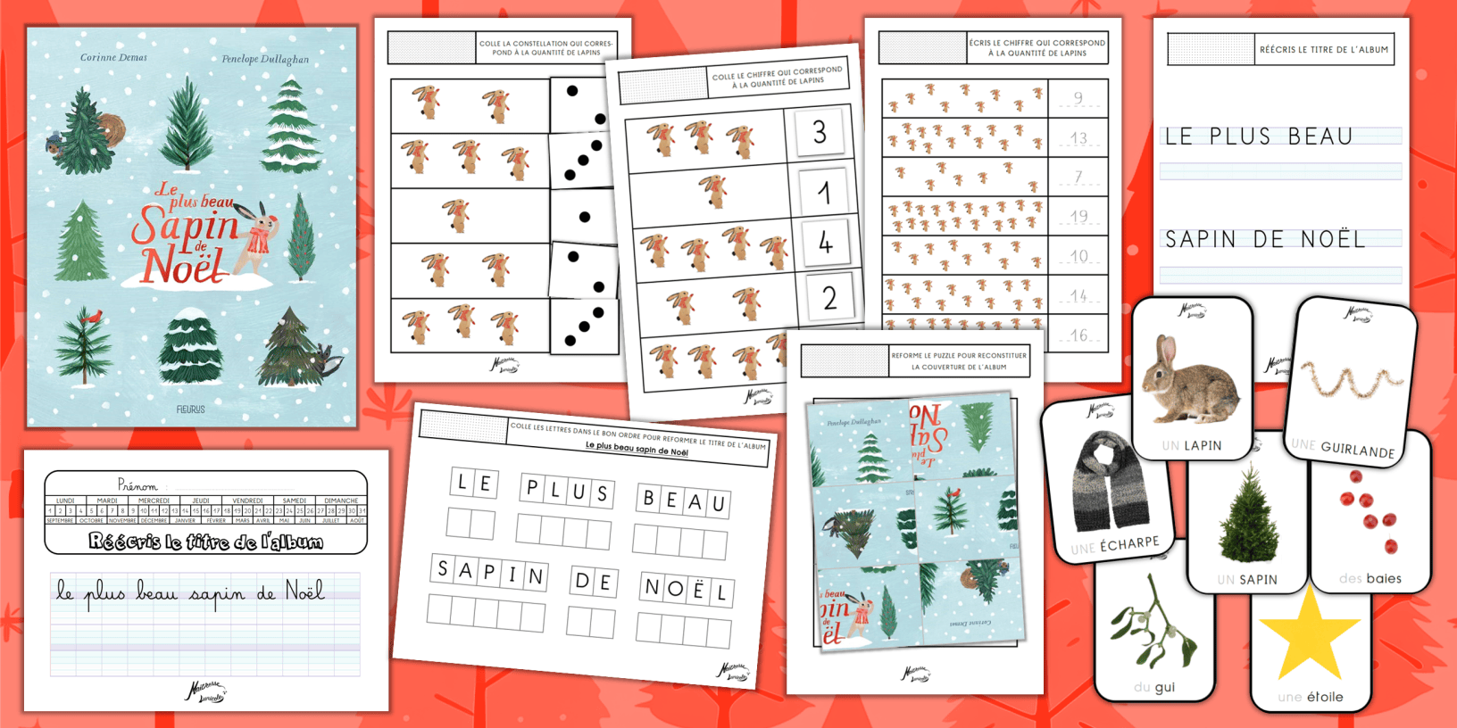 Exploitation d’album – Le plus beau sapin de Noël – Maîtresse Lunicole