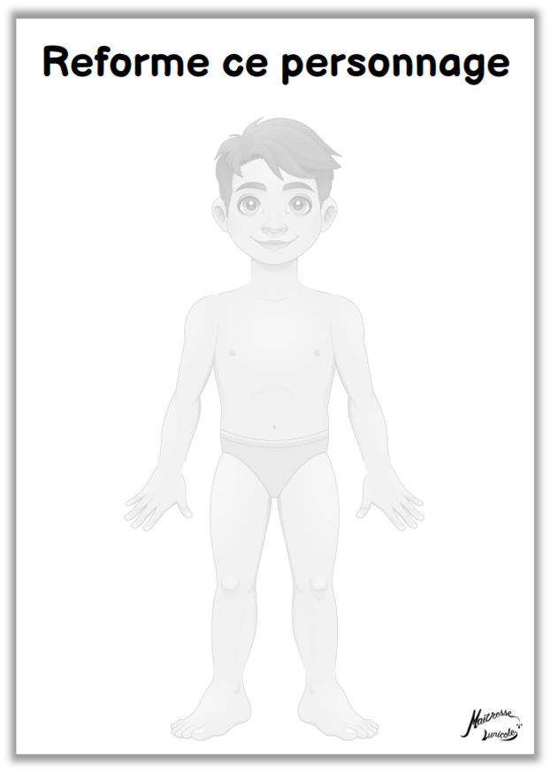 Le schéma corporel – Maîtresse Lunicole