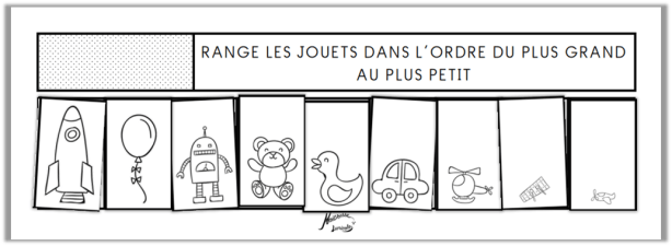 Ranger par ordre de taille – Maîtresse Lunicole
