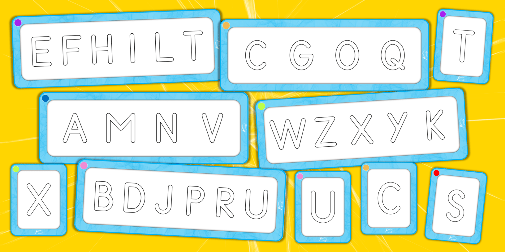 Supports de lettres à reformer (pâte à modeler) – Maîtresse Lunicole