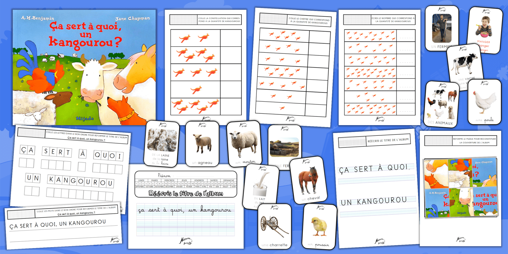 Exploitation d’album – Ça sert à quoi, un kangourou ? – Maîtresse Lunicole