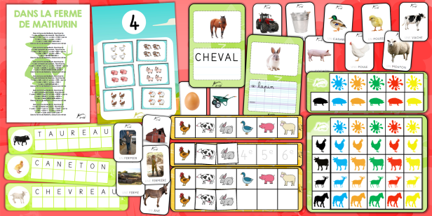 La ferme – cycle 1 – Maîtresse Lunicole