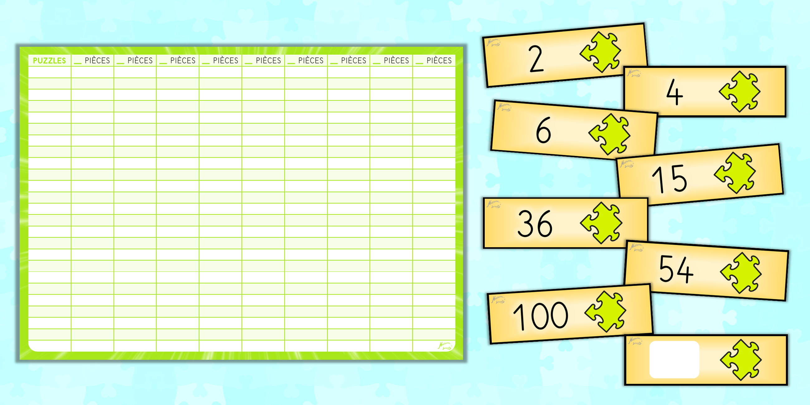 Puzzles : s’organiser pour suivre la progression de ses élèves ...