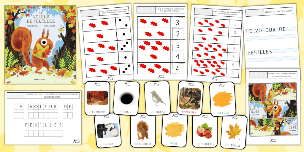 Exploitation d’album – Le voleur de feuilles – Maîtresse Lunicole