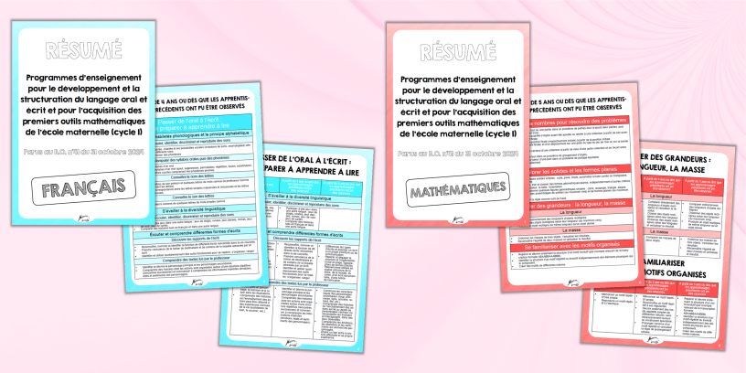 Programmes cycle 1 – nouveautés 2024 – Maîtresse Lunicole