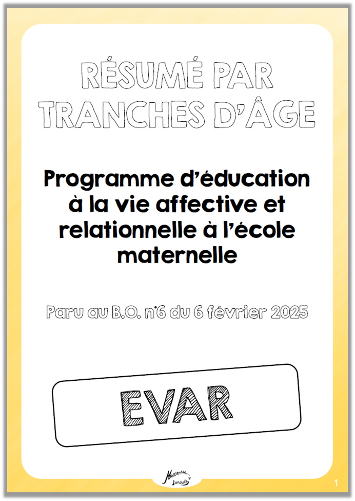 Programmes cycle 1 – nouveautés 2024 – Maîtresse Lunicole
