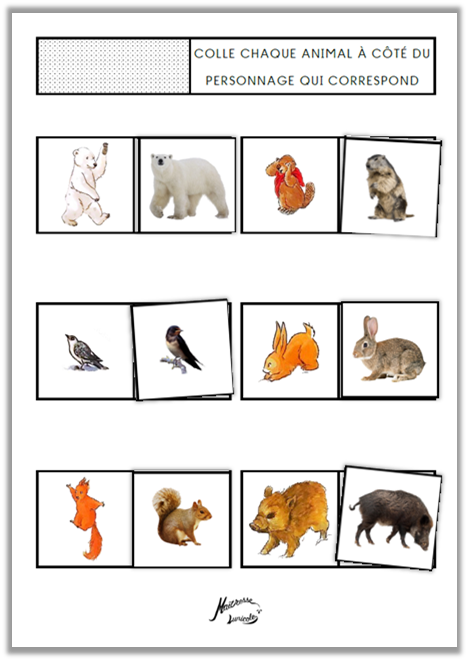 Exploitation d’album – Calinours se réveille – Maîtresse Lunicole