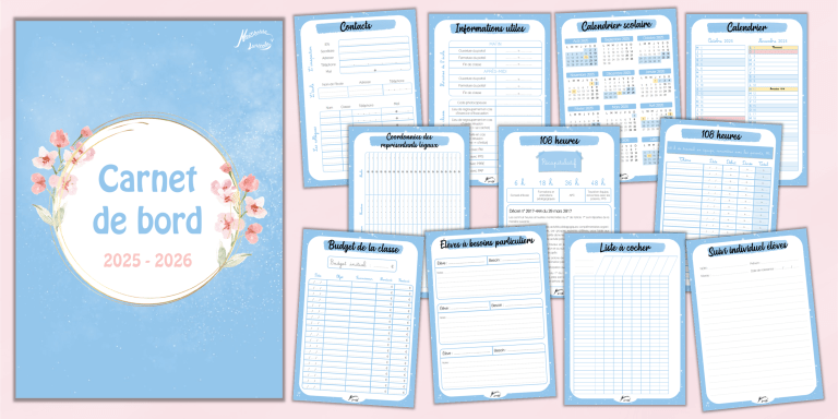 Carnet de bord 2025 – 2026 – Maîtresse Lunicole