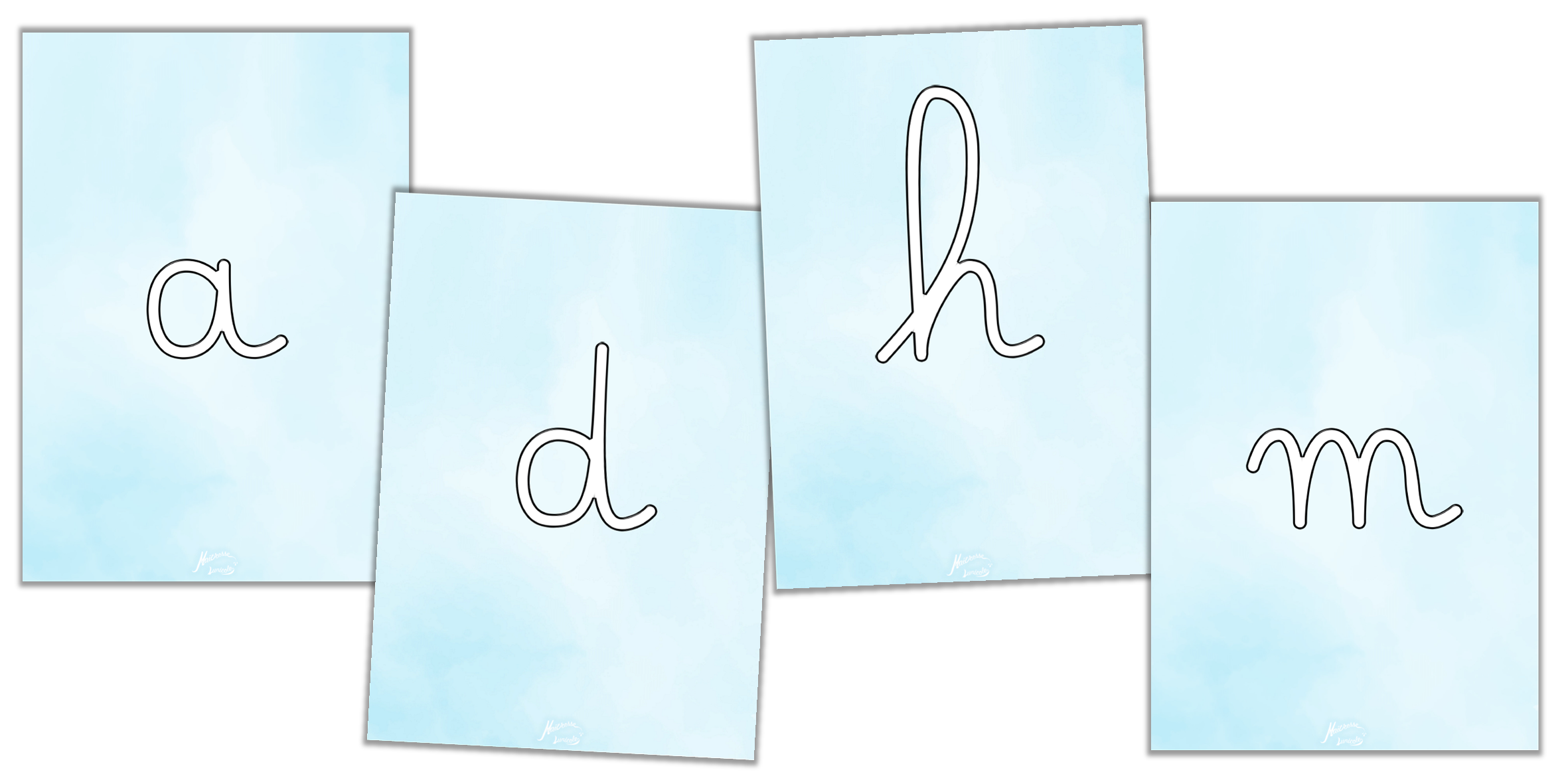 Lettres de l’alphabet – affichages – Maîtresse Lunicole