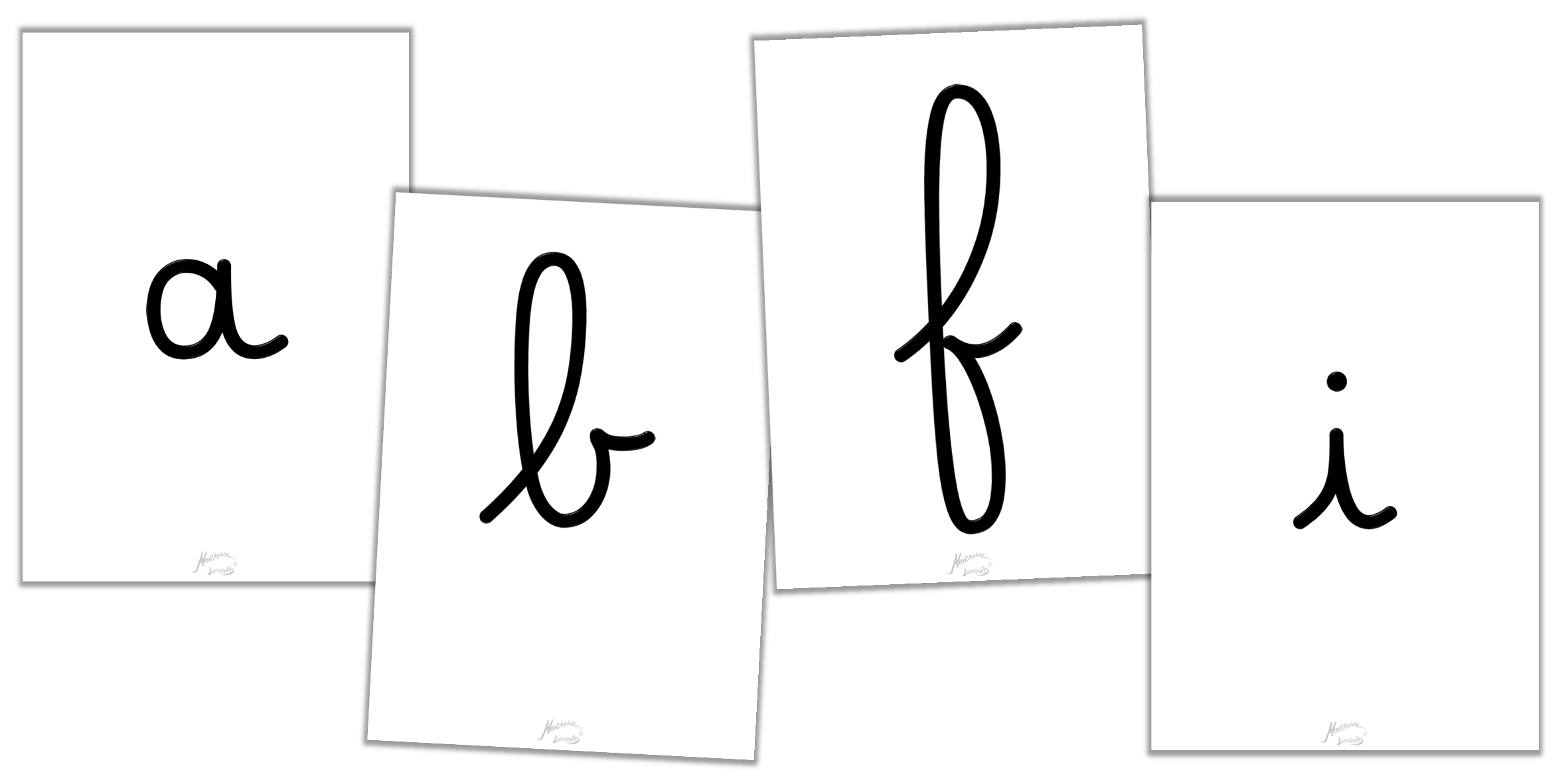 Lettres de l’alphabet – affichages – Maîtresse Lunicole