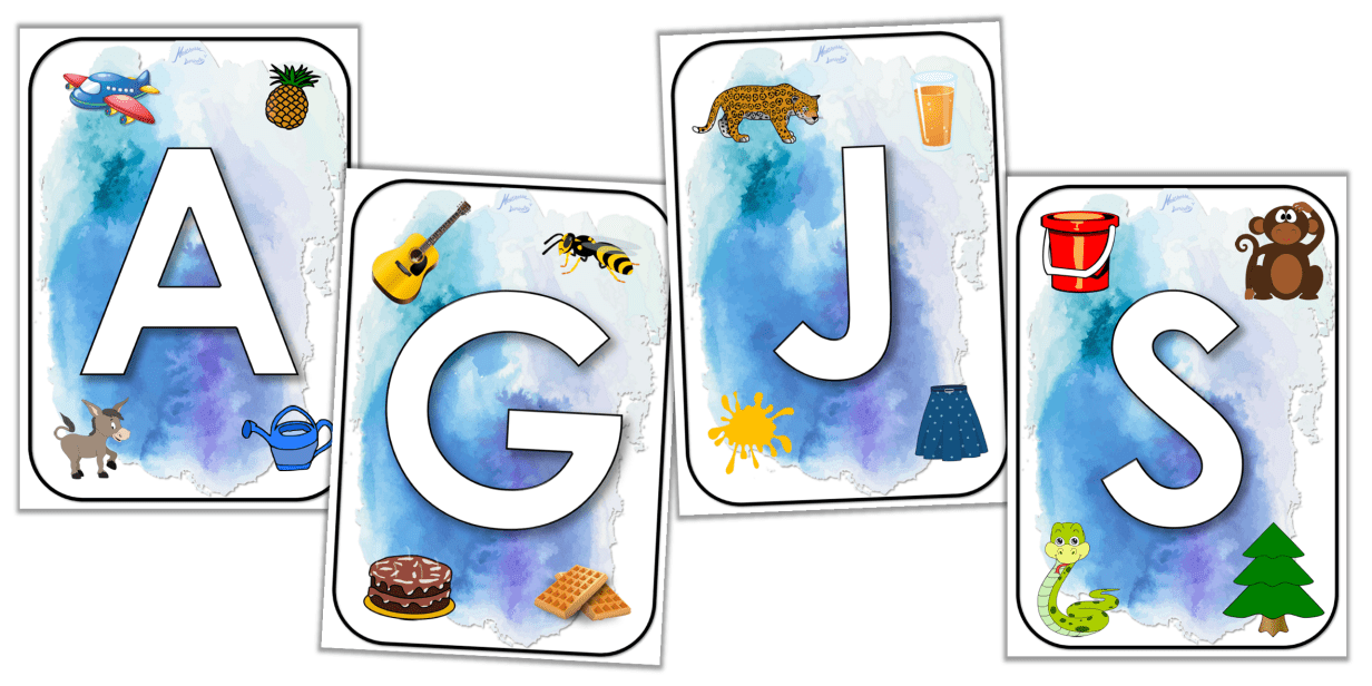 Lettres de l’alphabet – affichages – Maîtresse Lunicole