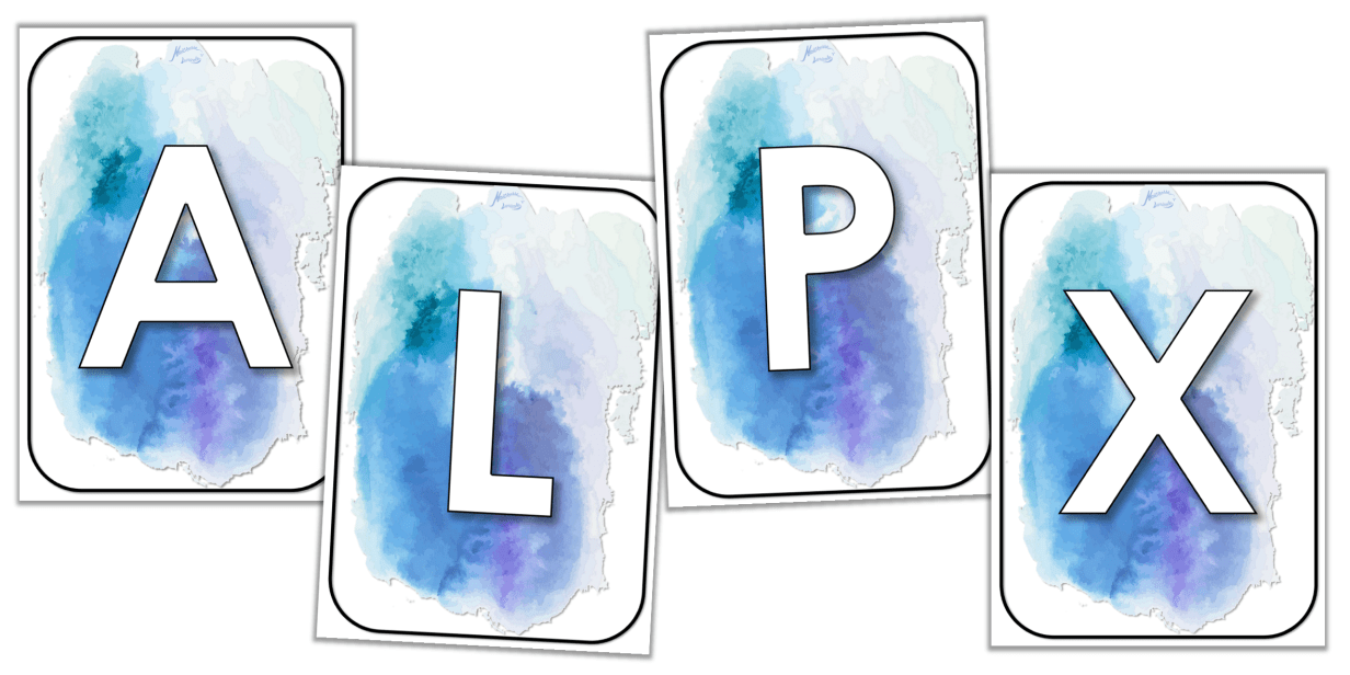 Lettres de l’alphabet – affichages – Maîtresse Lunicole