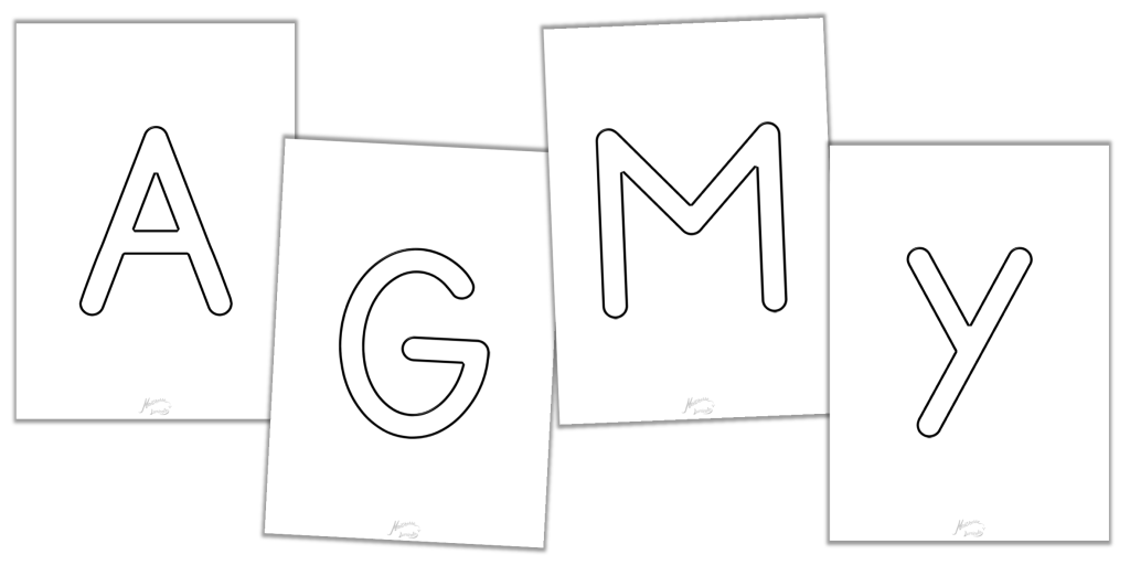 Lettres de l’alphabet – affichages – Maîtresse Lunicole