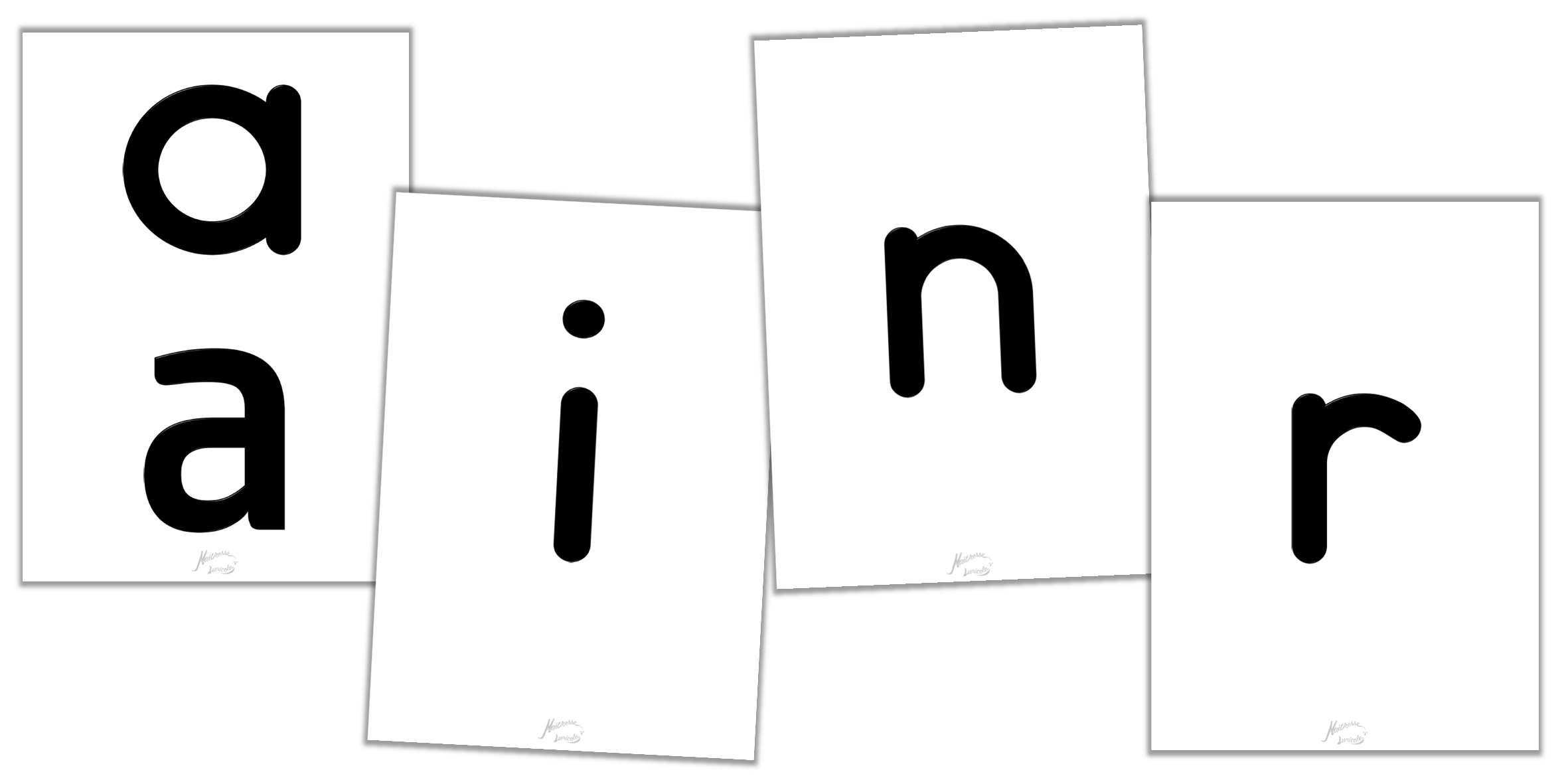 Lettres de l’alphabet – affichages – Maîtresse Lunicole