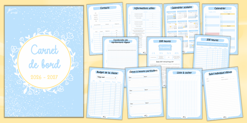 Carnet de bord 2026 – 2027 – Maîtresse Lunicole